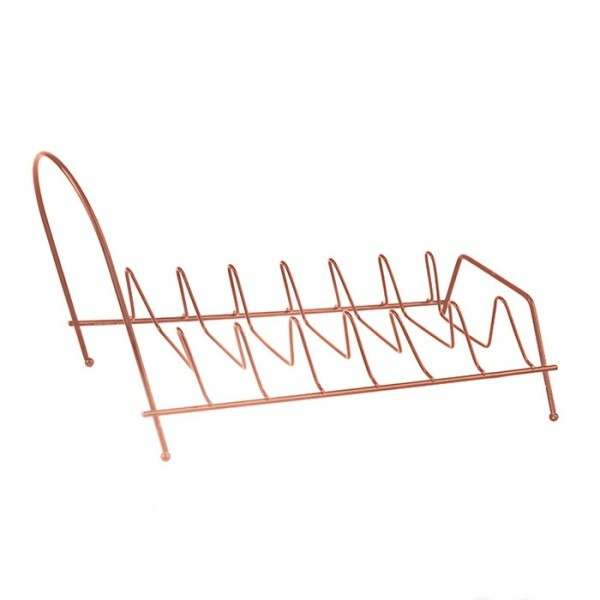 Aramado Rosê cromado escorredor de prato | Shopee Brasil