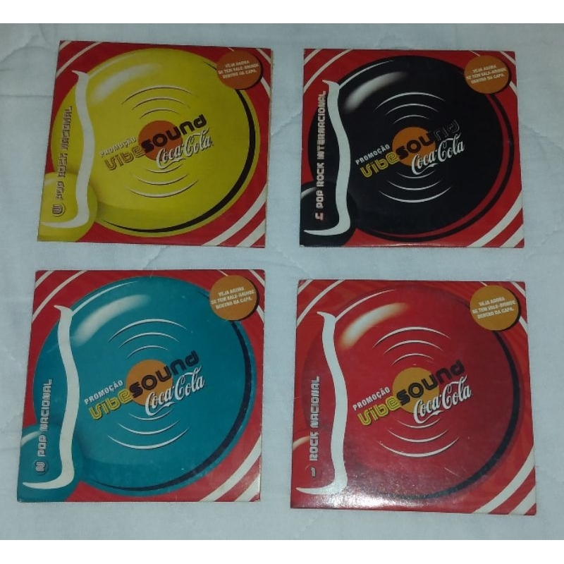 4 mini cds coca cola vibe sound | Shopee Brasil