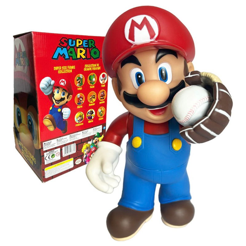 Boneco Super Mario Bros Baseball 30cm Edição Especial Beisebol ORIGINAL ...