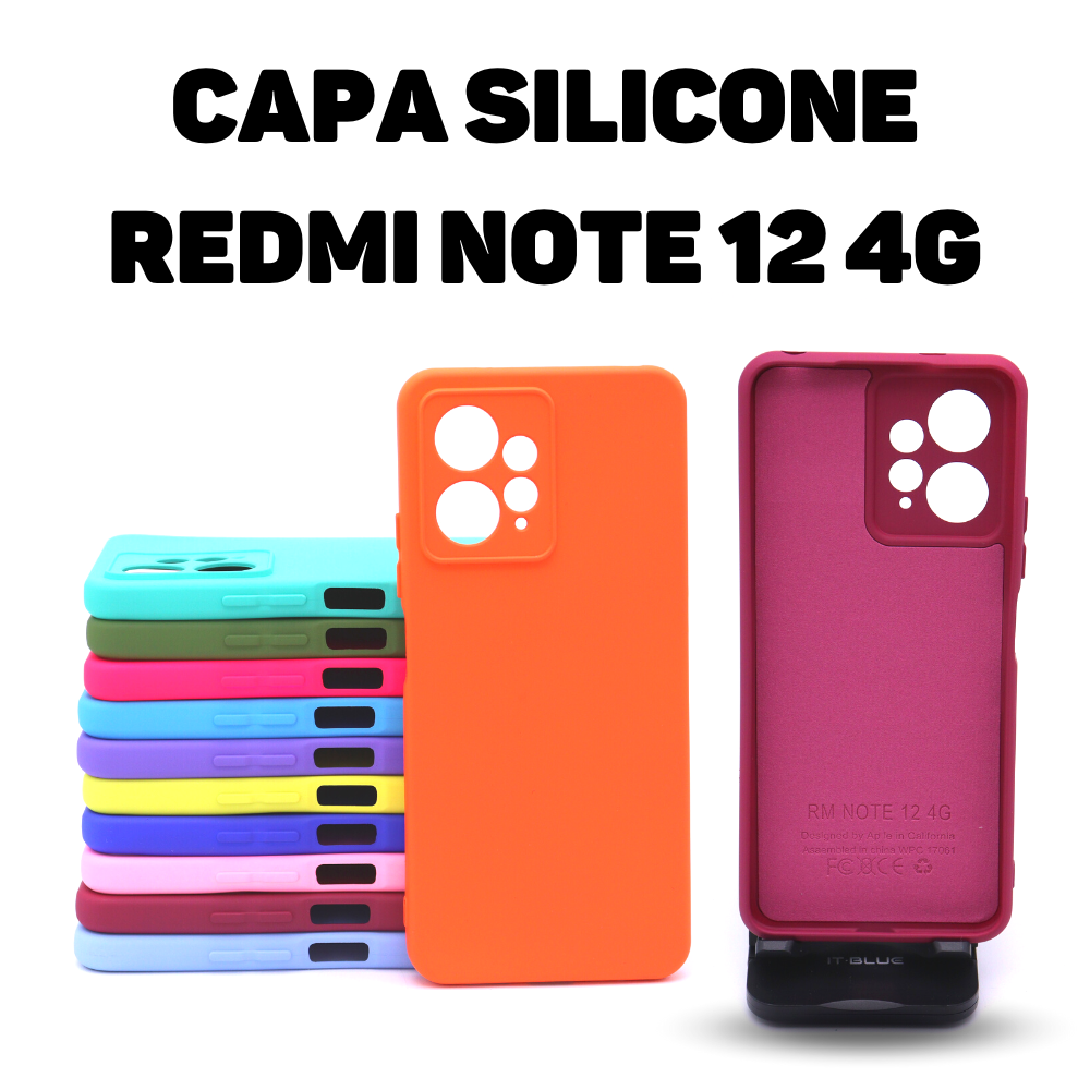 Capa Silicone Redmi Note 12 4G | Shopee Brasil
