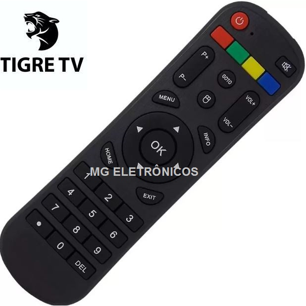 Controle Remoto do Receptor Tv Box Tigre 1, Tigre 2, Tigre Android ...