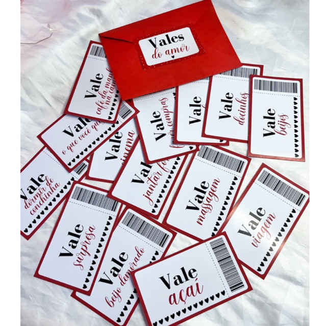 Vales do Amor Presente Namorado/Namorada | Shopee Brasil