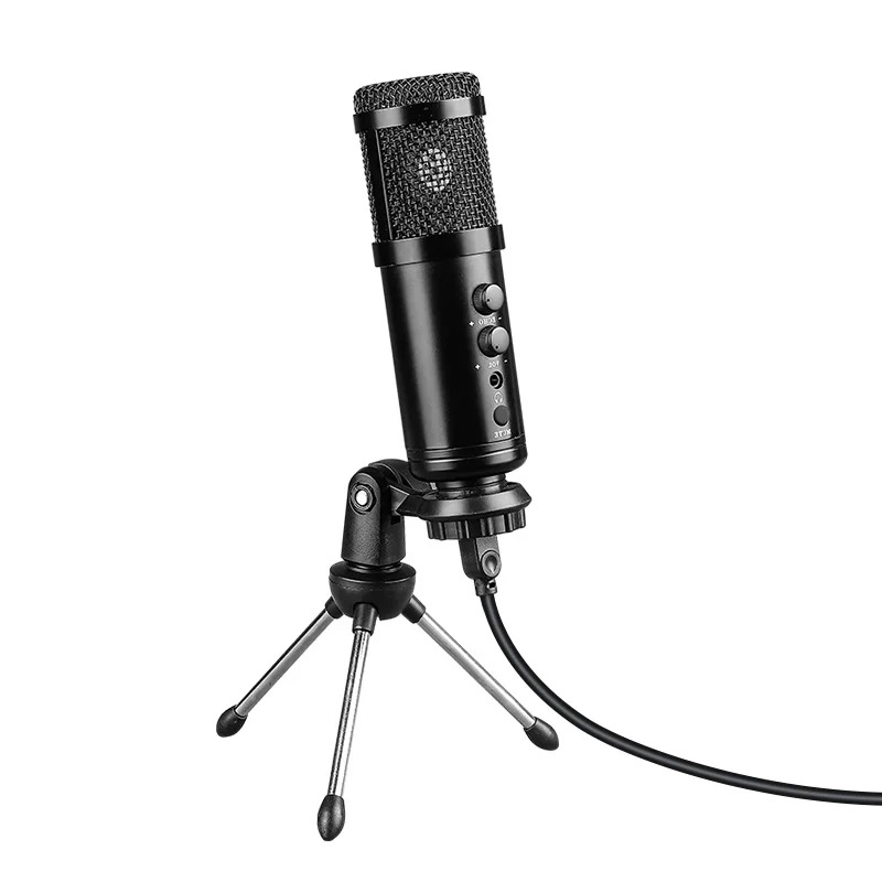 Microfone Condensador Estúdio Podcast Entrada Usb | Shopee Brasil