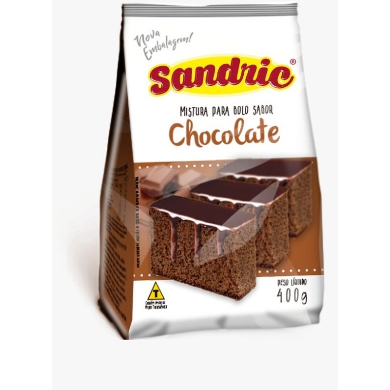 Mistura Para Bolo Sandric Sabor Chocolate 400g | Shopee Brasil
