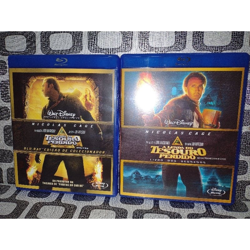 A Lenda do Tesouro Perdido 1 e 2 blu-ray (Itens de coleção impecáveis ...