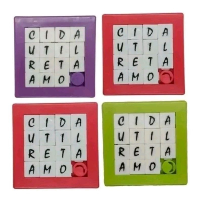 KIT 2 UNIDADES racha cuca jogo de quebra cabeça LETRAS diversão. - Faz ...