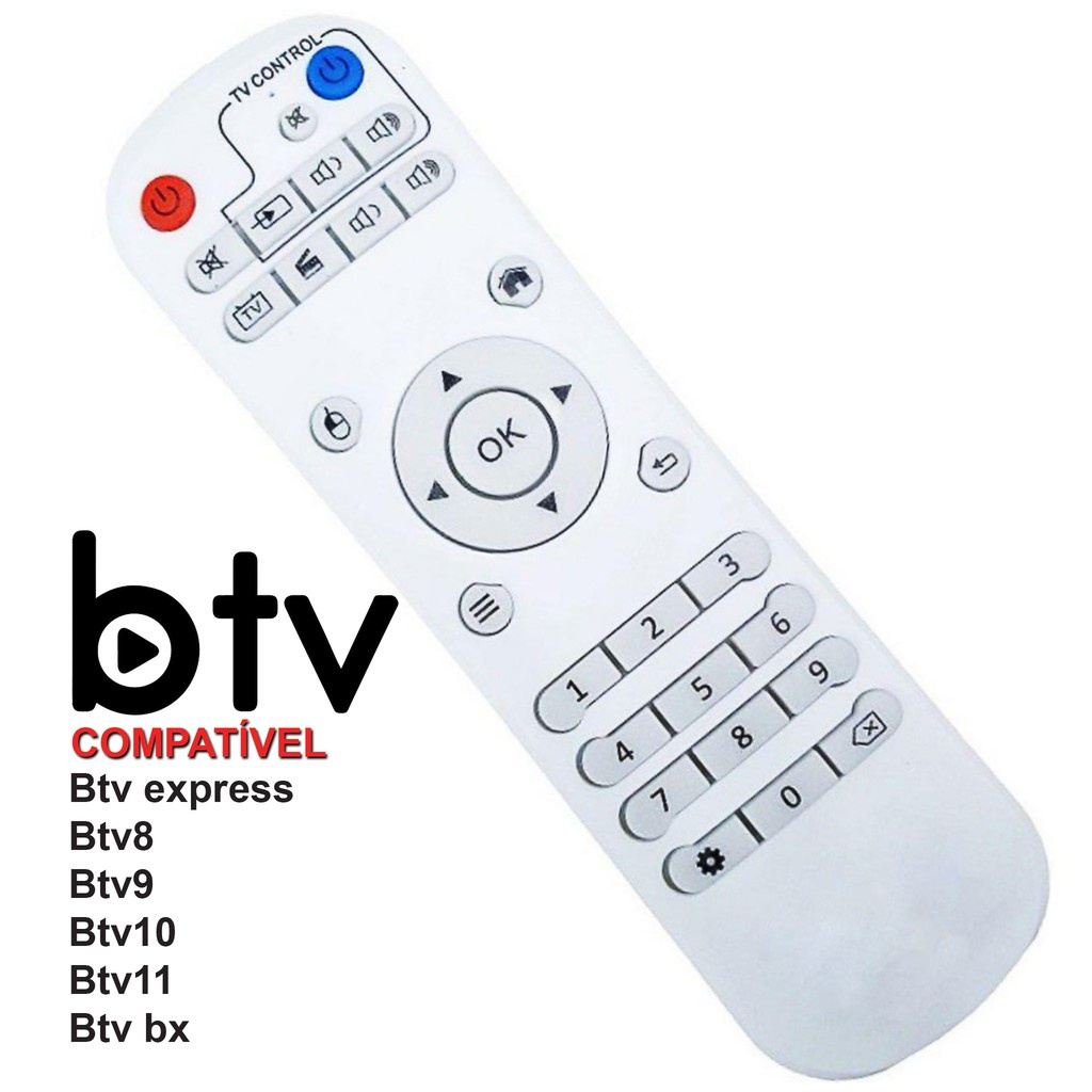 Controle Remoto BTV B-TV Universal Funciona em Todos Os Modelos ...