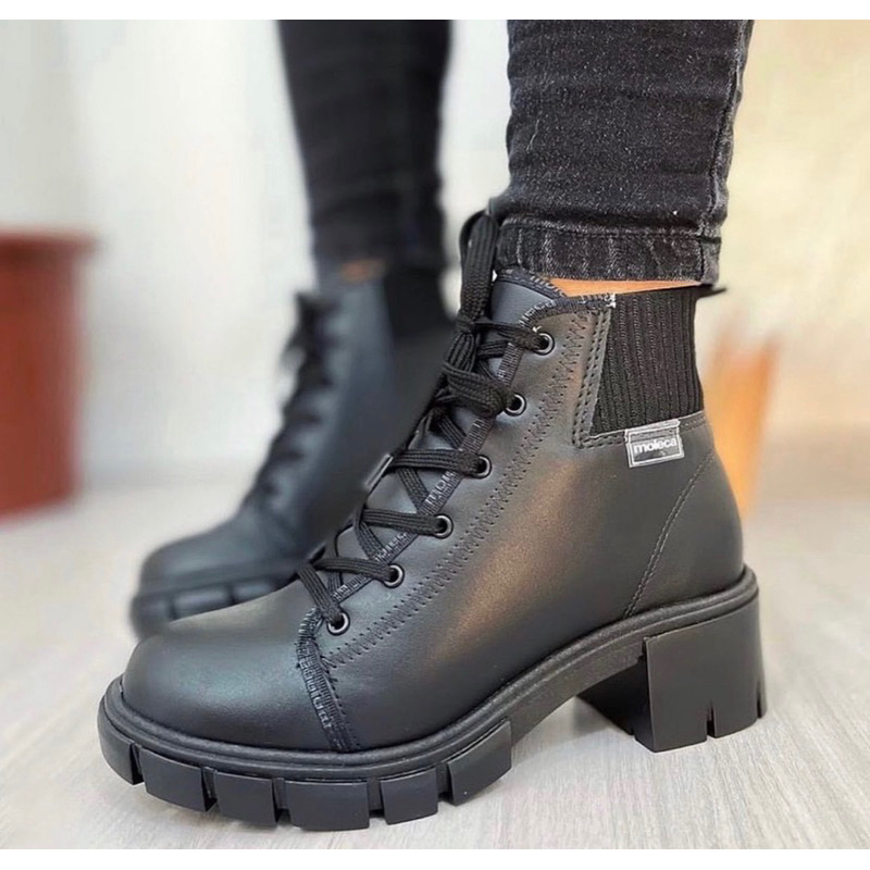 Bota Feminina Moleca Coturno Original Tratorada SuperConfort | Shopee ...