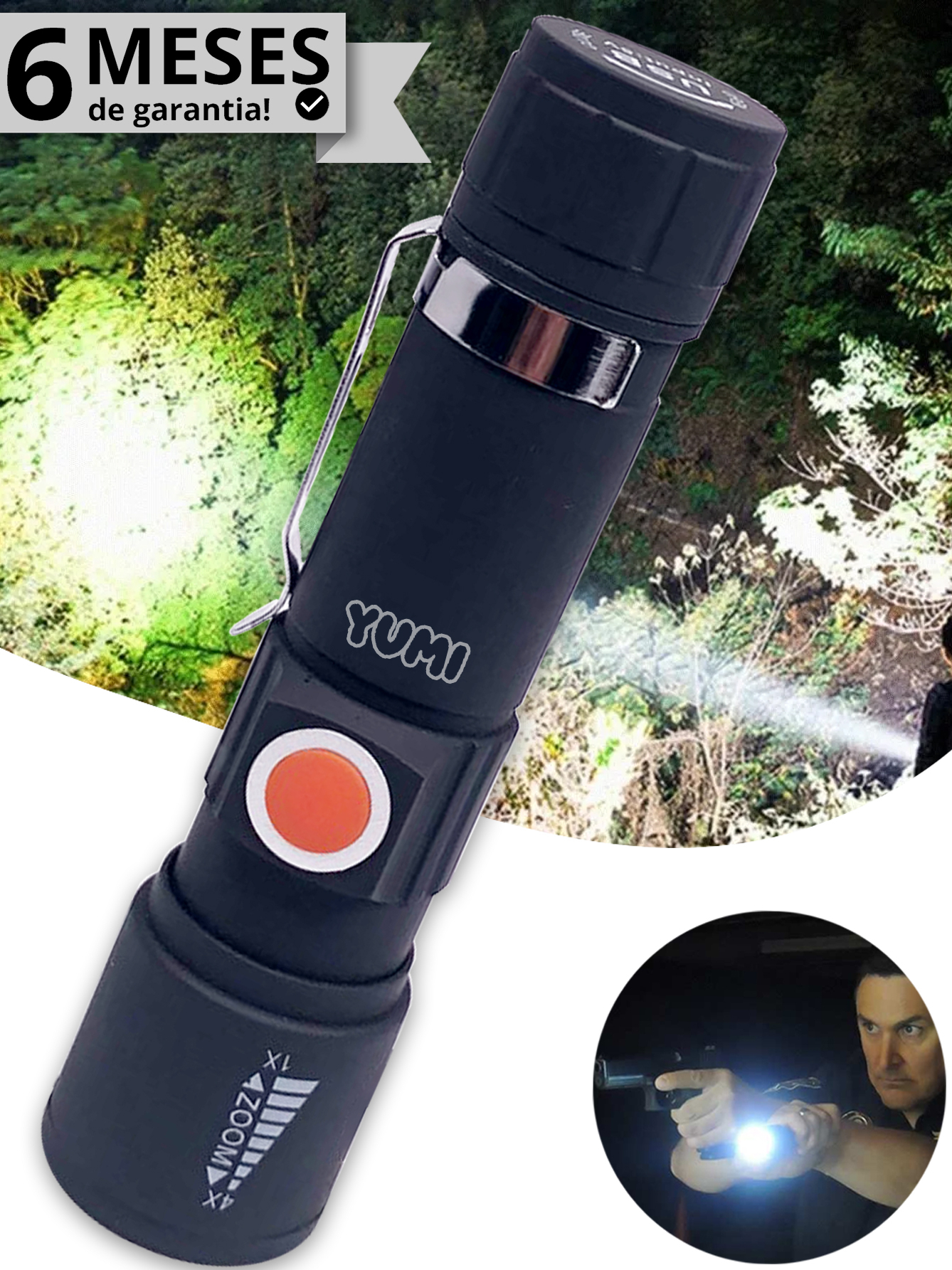 A Melhor Lanterna Led Xml Mini X900 Tatica Militar Original C/ Bateria ...