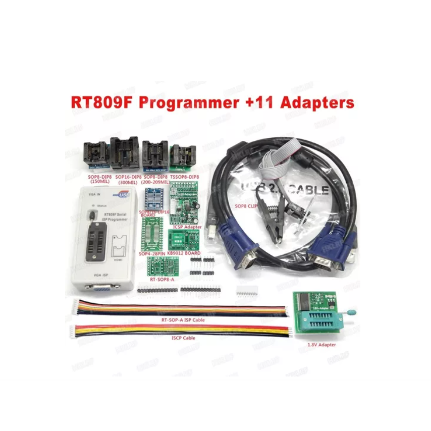 Gravadora Eprom Rt809f Grava Nand 25n01gvzeig + 11 Itens | Shopee Brasil