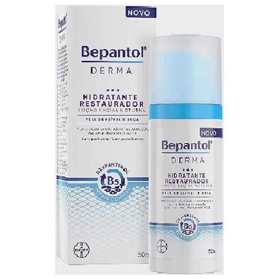 Bepantol Derma - Hidratante Restaurador - Loção Facial Noturna 50ml ...