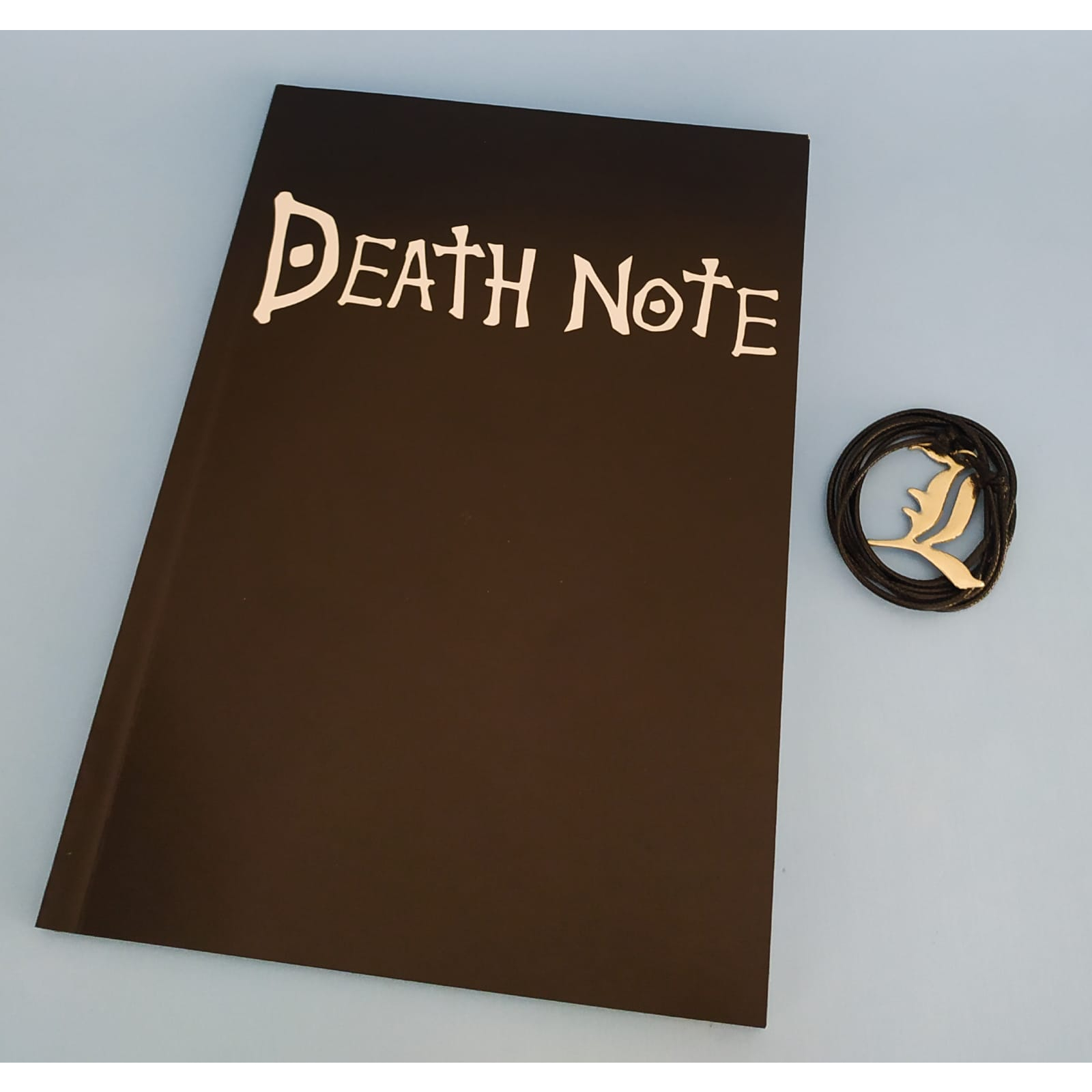 Kit Caderno Death Note L Kira Ryuk Anime + Colar Anime Geek Nerd ...
