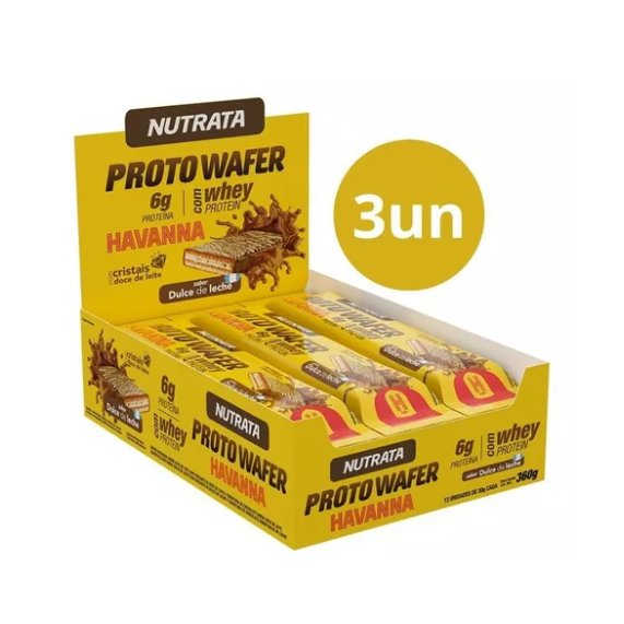 COMBO 03 DISPLAY PROTO WAFER SABOR DULCE DE LECHE HAVANNA DISPLAY COM ...