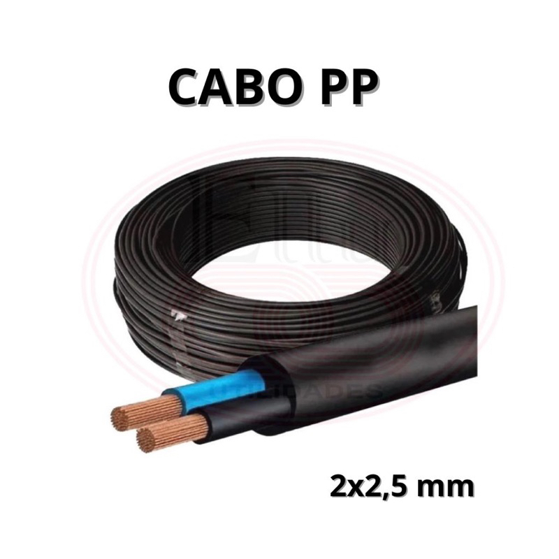 Cabo PP 2x2,5 mm 50 metros | Shopee Brasil