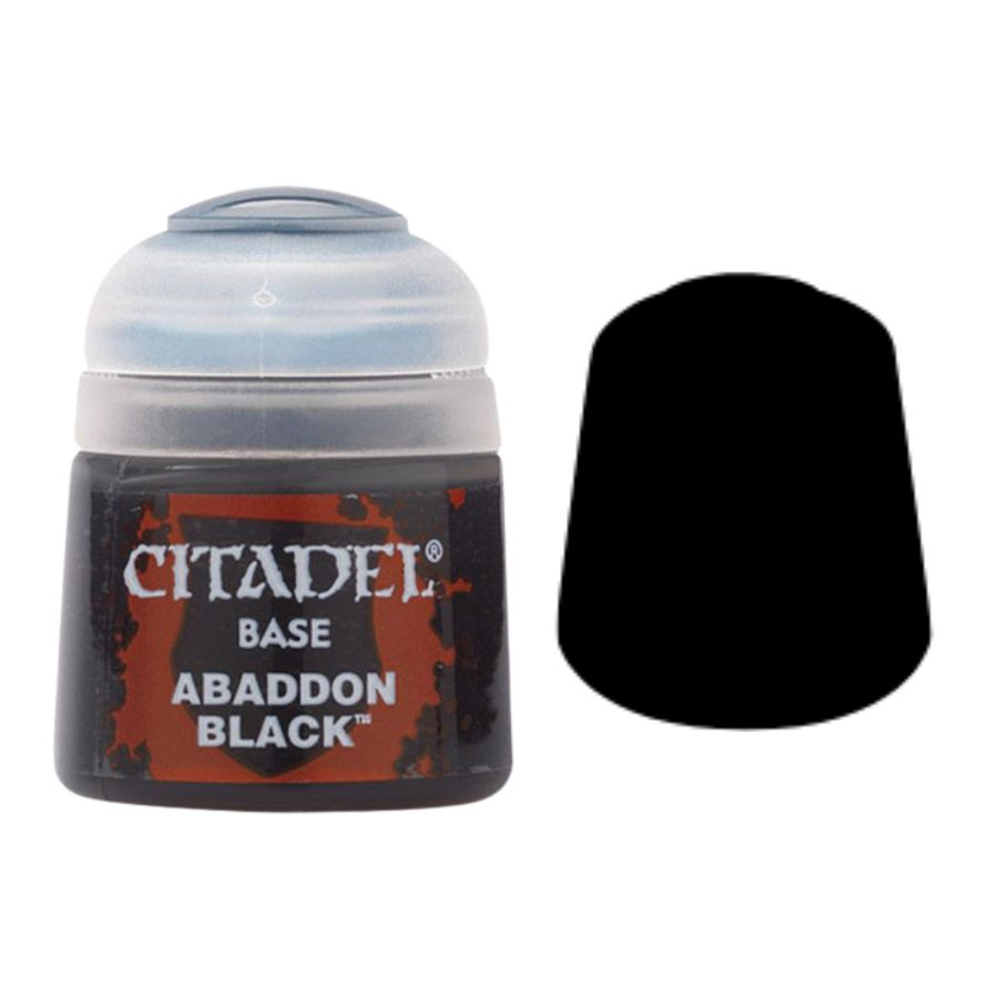 Tinta Citadel Colour: Base Abaddon Black 12ml Miniaturas Warhammer ...