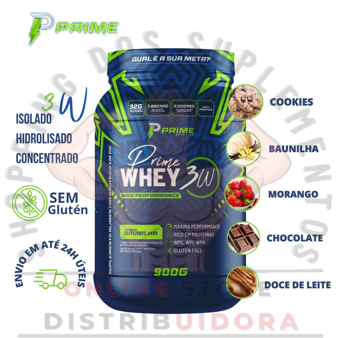 Top whey 3w maxima performance prime 900g | Shopee Brasil