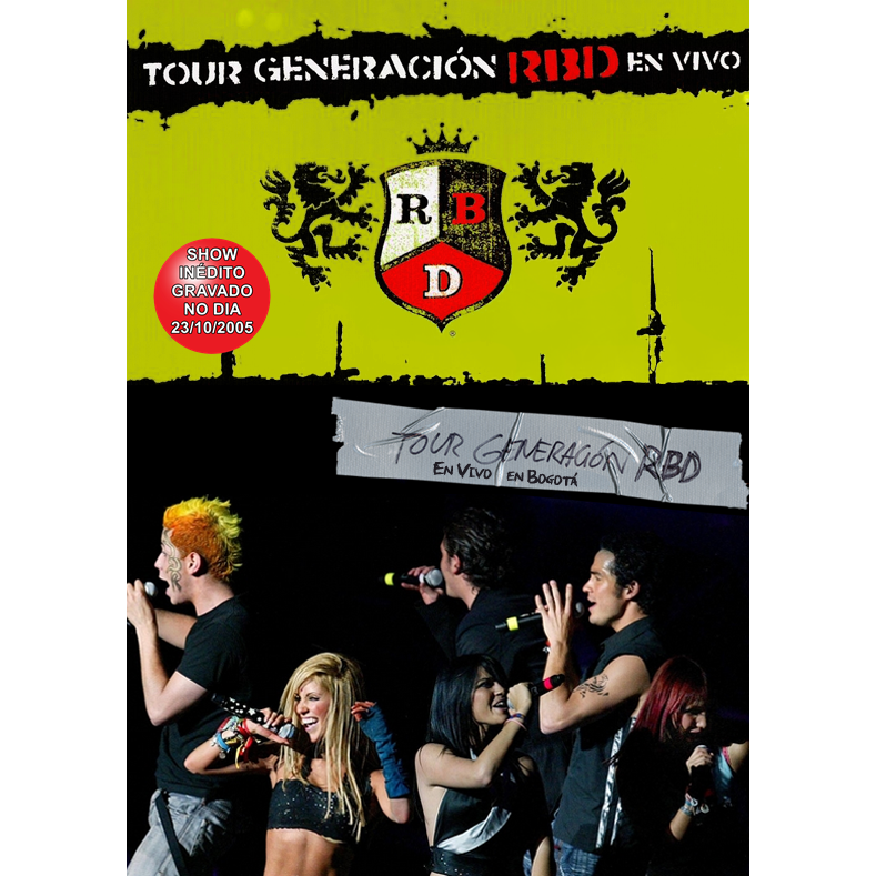 DVD: RBD - Tour Generacion en Bogota | Shopee Brasil