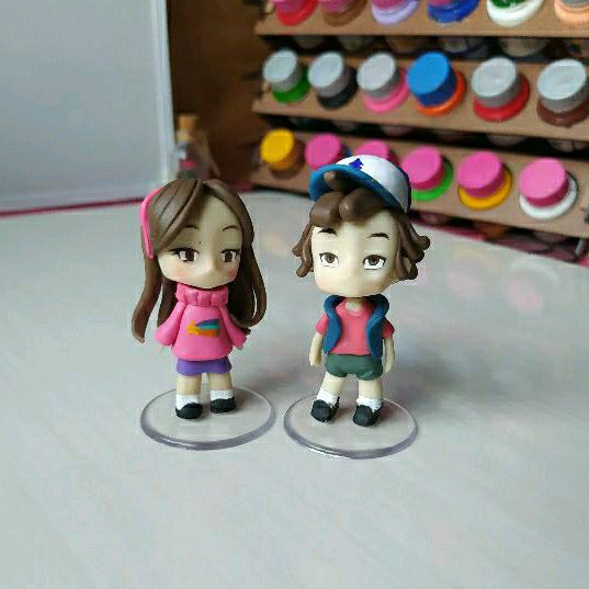 Chibis Dipper e Mabel Pines de gravity falls | Shopee Brasil