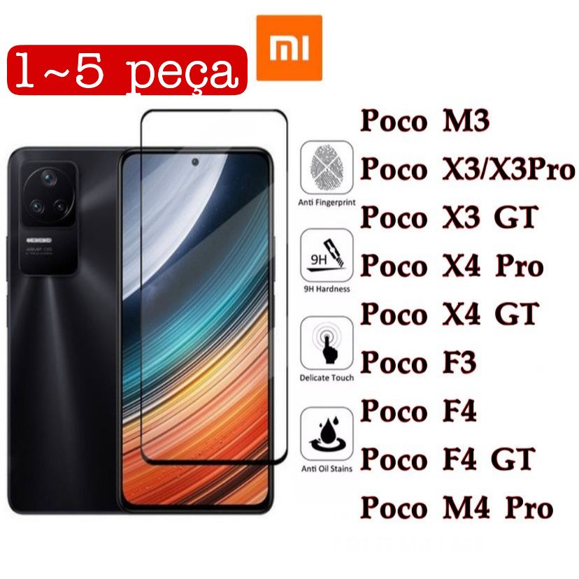Película De Vidro 3D Para Redmi Poco F3 M3 X3 X3PRO X3GT X4PRO X4GT F4 F4GT M4PRO | Shopee Brasil