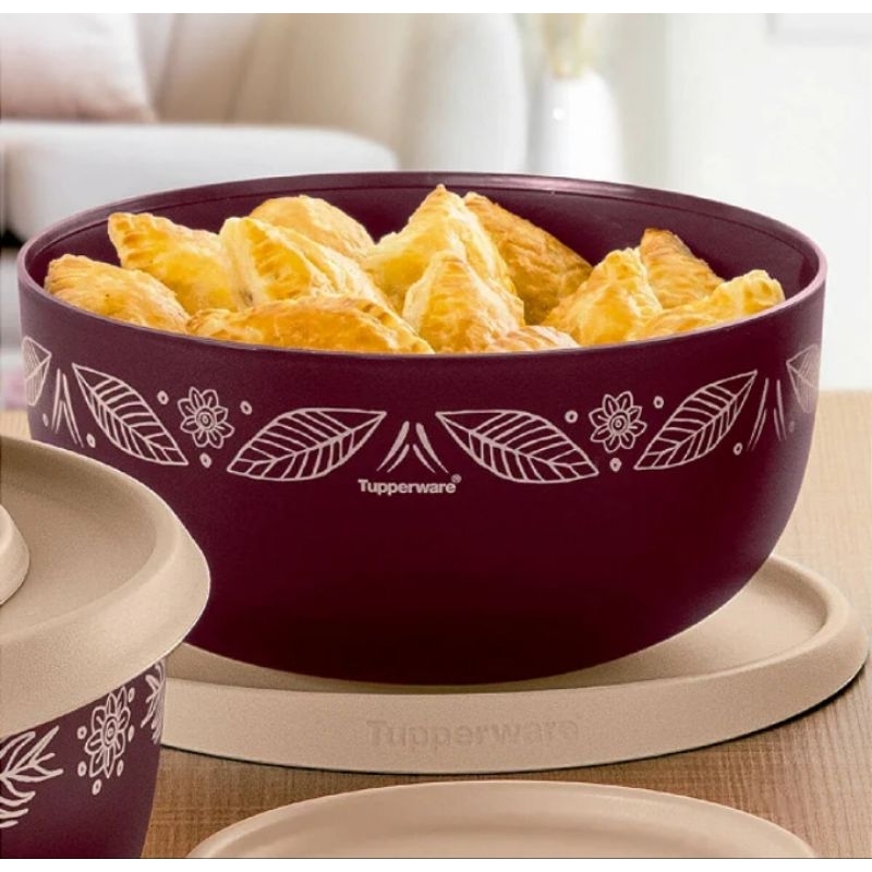 Tupperware Tigela Toque Mágico 2,5 Litros Rústic Marsala | Shopee Brasil