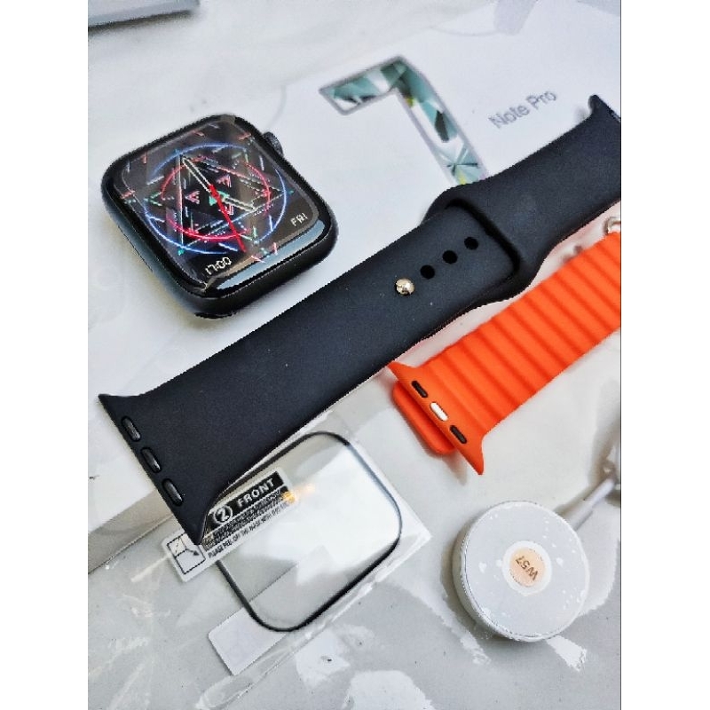 Smartwatch IWO 15 W57 Original Preto Com 2 Pulseiras + Película Relógio ...