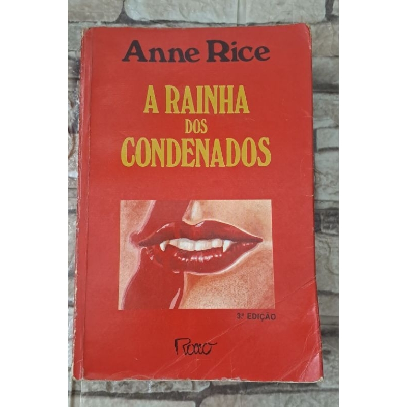 Livro Anne Rice A Rainha Dos Condenados Shopee Brasil