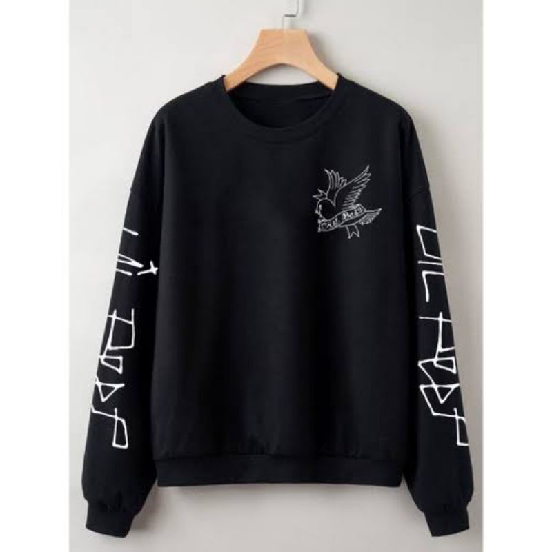Moletom Gola careca Lil Peep pássaro Blusa de Frio moda rapper | Shopee ...