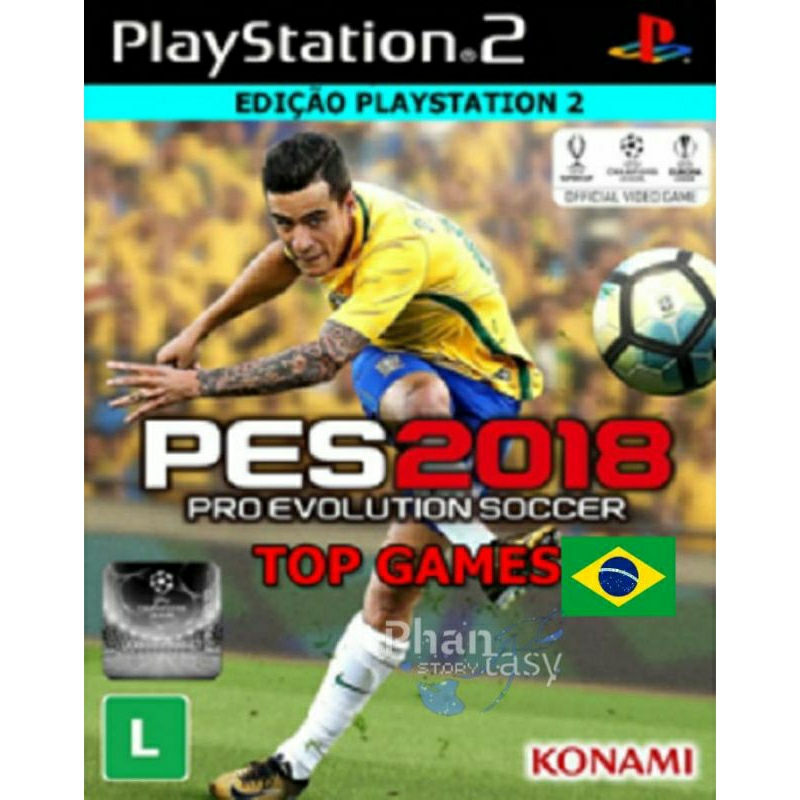 Pro Evolution Soccer PES 2018 PS2 Edition legendado em português para ...