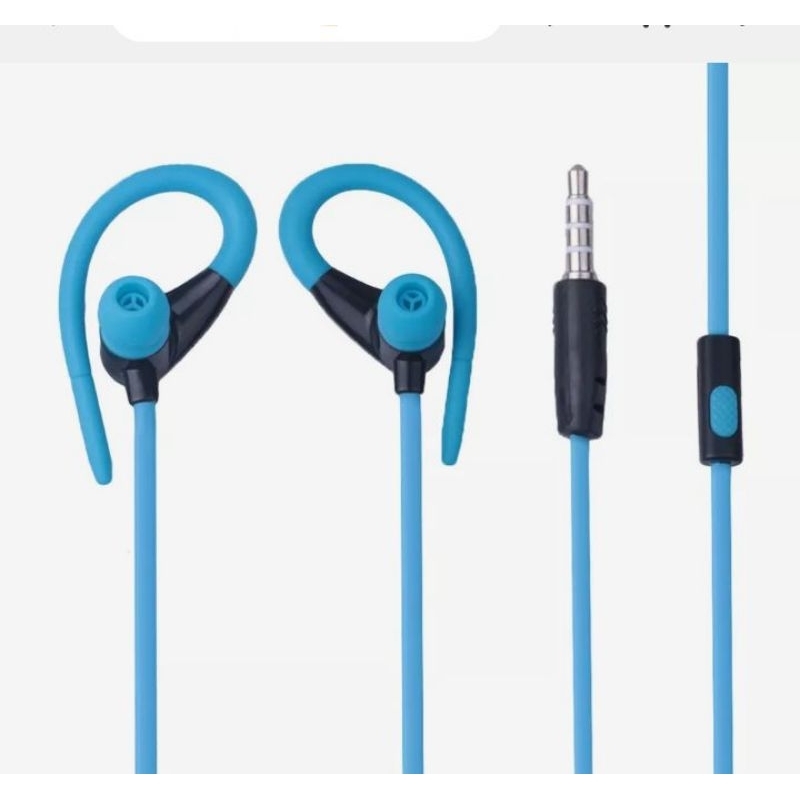 Fone de ouvido 3.5 stereo com gancho de orelha esportiva | Shopee Brasil