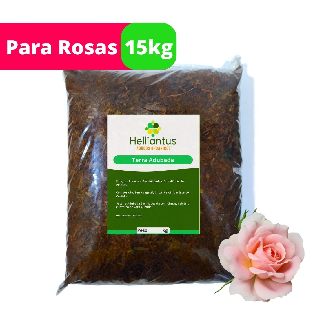 Substrato Cultivo Rosas Roseiras Terra Adubada Helliantus Cultivo ...