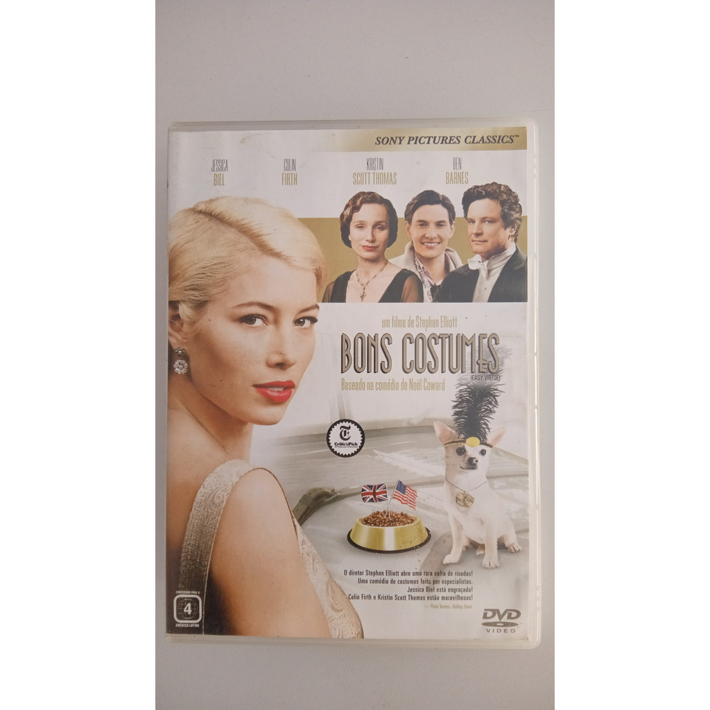 Bons Costumes DVD comédia original Jessica Biel Colin Firth Kristin ...