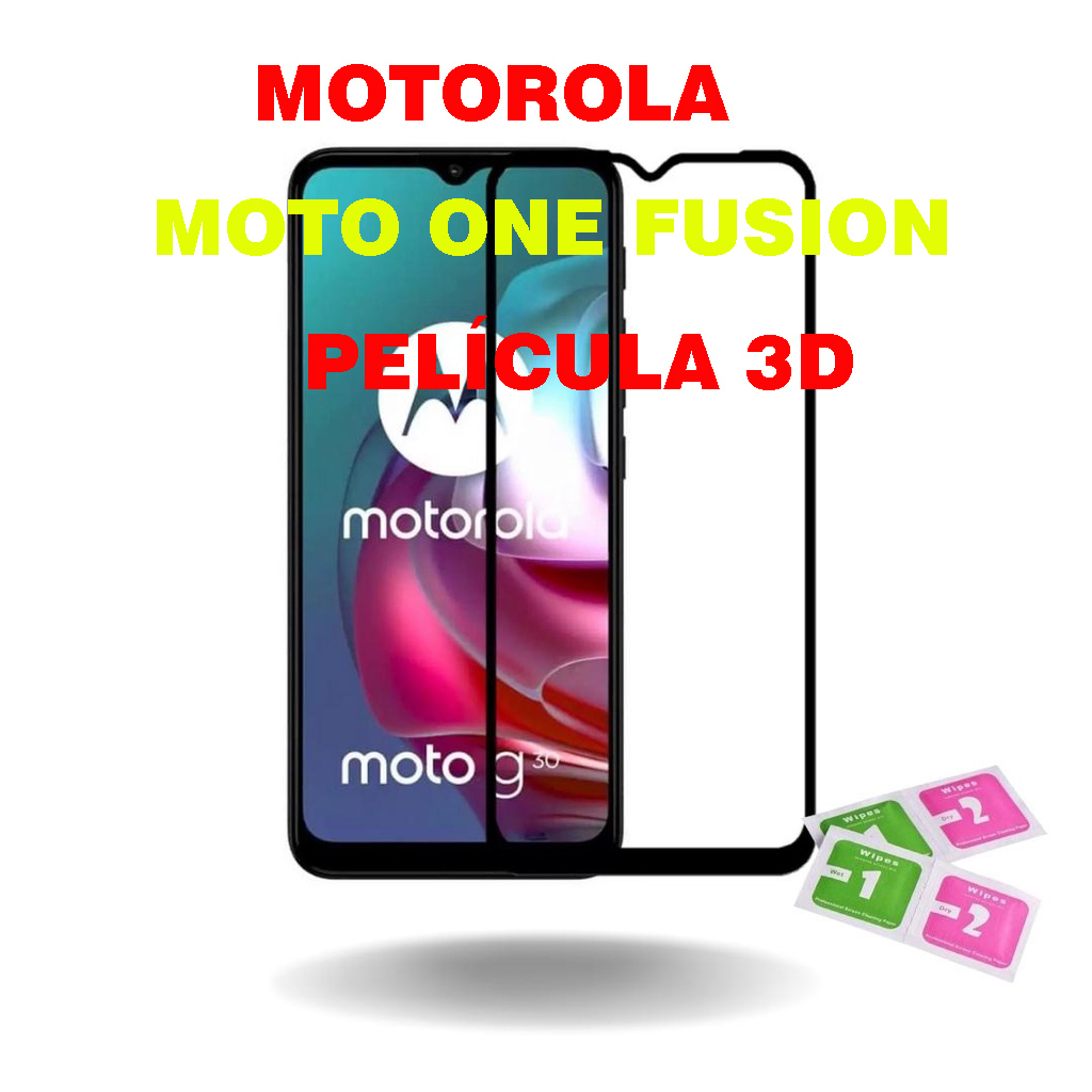 PELÍCULA 3D MOTO ONE FUSION - Película de Vidro para Celular | Shopee Brasil