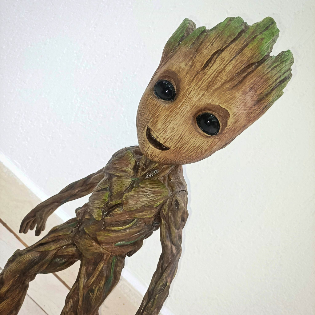 Boneco Baby Groot GRANDE 45cm Custom Guardioes Da Galaxia | Shopee Brasil
