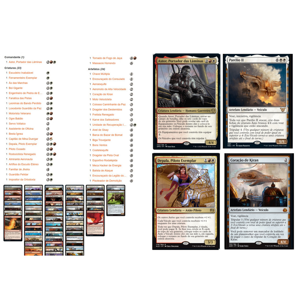 Magic Deck Commander - Astor, Portador das Laminas | Shopee Brasil