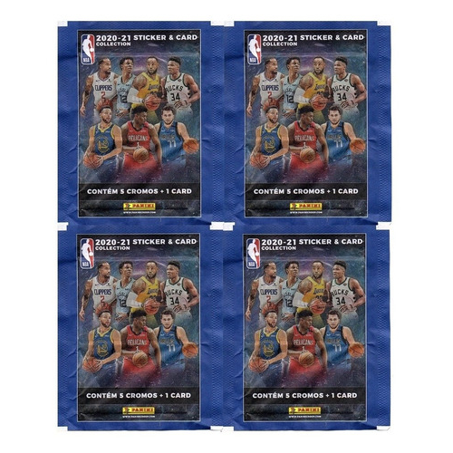 Blister NBA 2020/2021 20 envelopes 100 Figurinhas (20 Envelopes ...