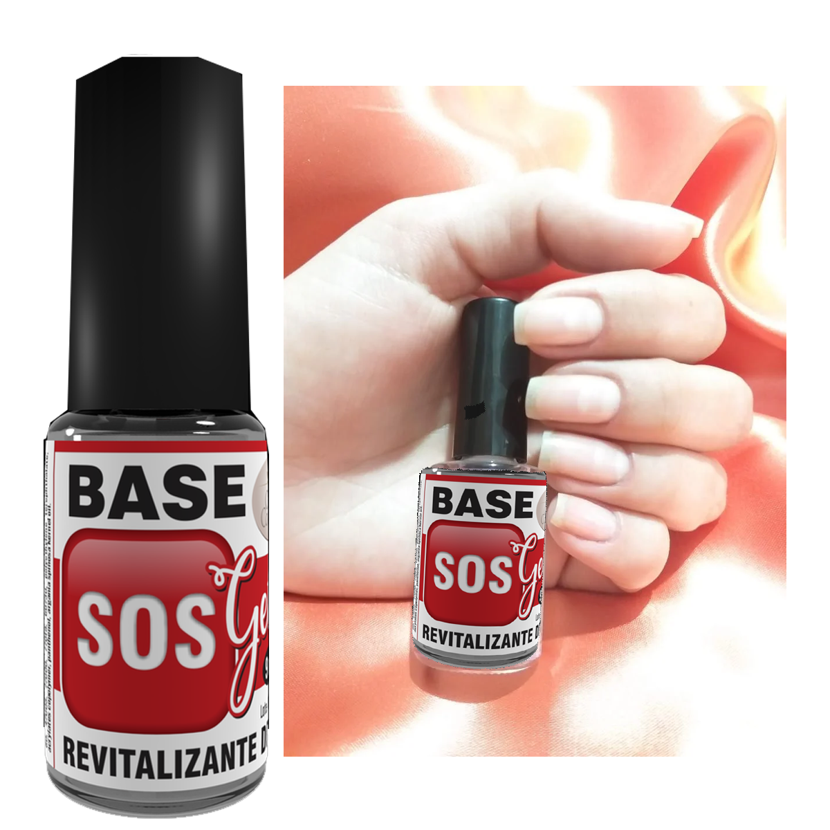 Base Esmalte Revitalizante de Unhas SOS Gel 9ml - Clara Cosmetik | Shopee Brasil