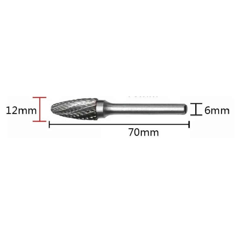 Kit fresa, lima rotativa, duplo corte de 12mm, broca, desbaste ...