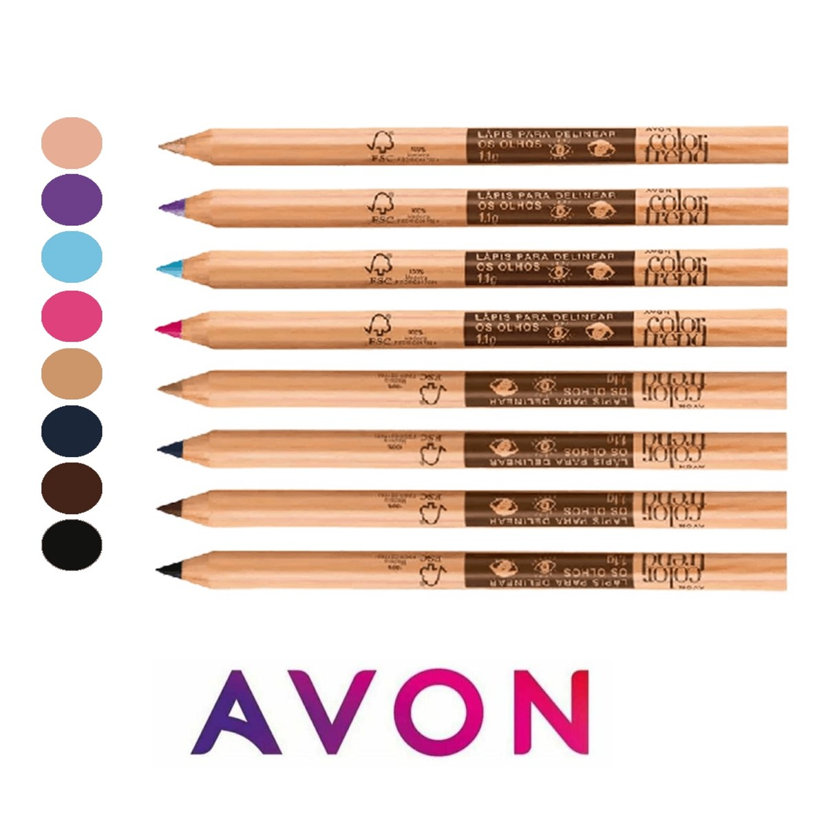 Lápis para delinear os olhos Avon Color Trend 1,1g ( a escolher ...