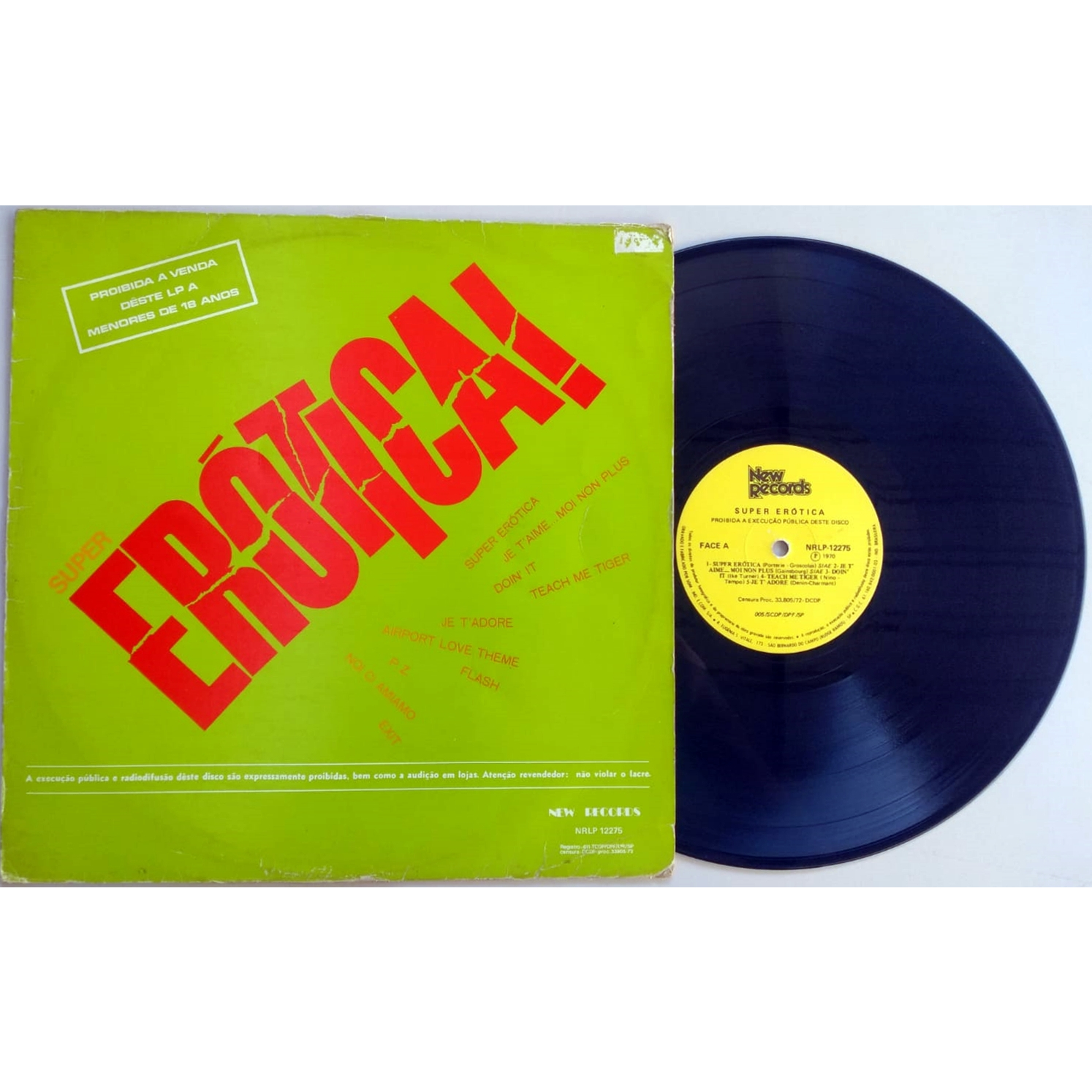 Disco de Vinil / Lp: Super Erótica! (Serge Gainsbourg, Pierre Groscolas ...