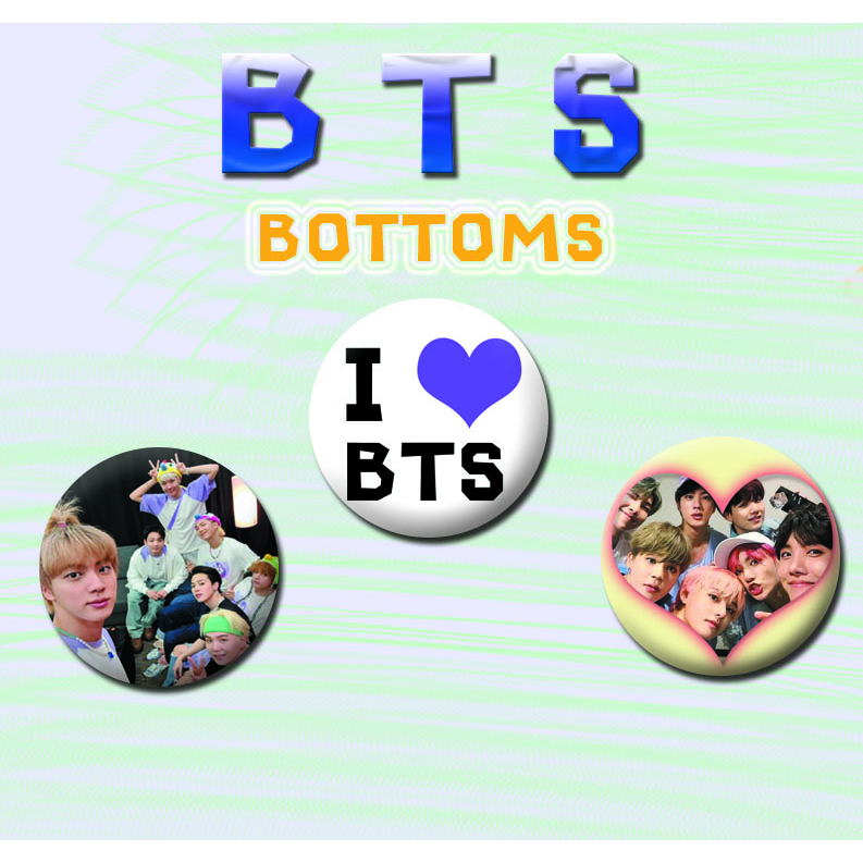 Bottoms/broche: BTS (kpop, k-pop) | Shopee Brasil