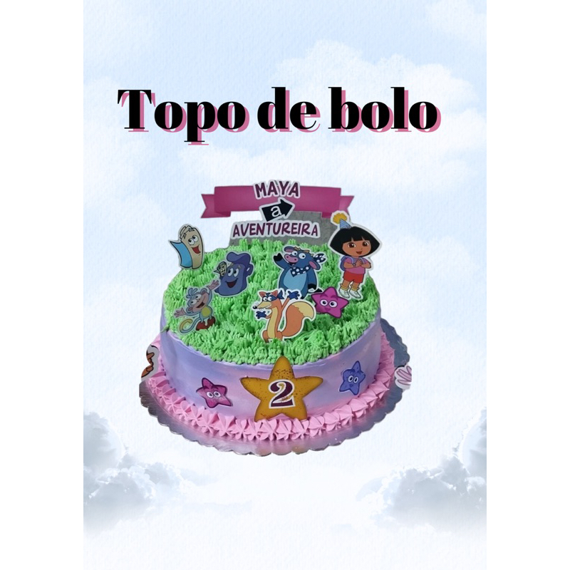 Topo De Bolo Personalizado Shopee Brasil