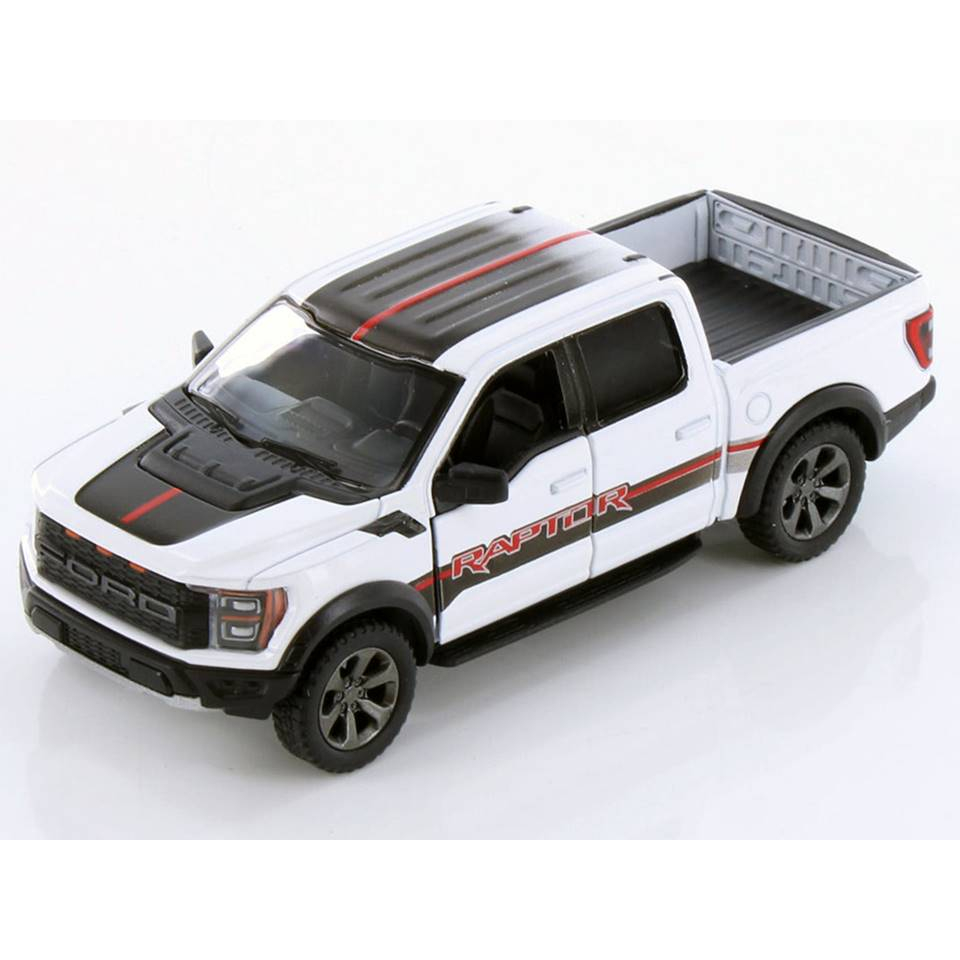 Miniatura Ford F-150 Raptor 2022 Livery Edition Kinsmart 1:46 Metal e ...