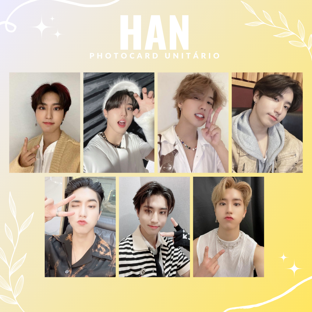 Photocards Fanmades - Han Jisung Stray Kids | Shopee Brasil