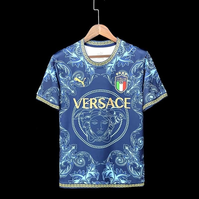 CAMISA SELEÇÃO ITALIANA ITALIA EDIÇÃO ESPECIAL VERSACE P AO GG ...