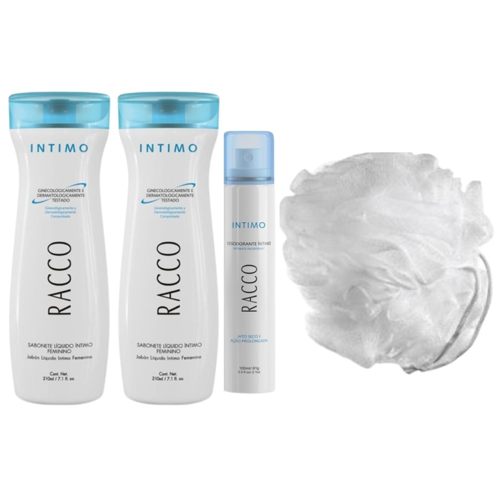 Kit Íntimo Feminino Racco 2 Sabonete Liquido Tradicional 210mL Cada ...