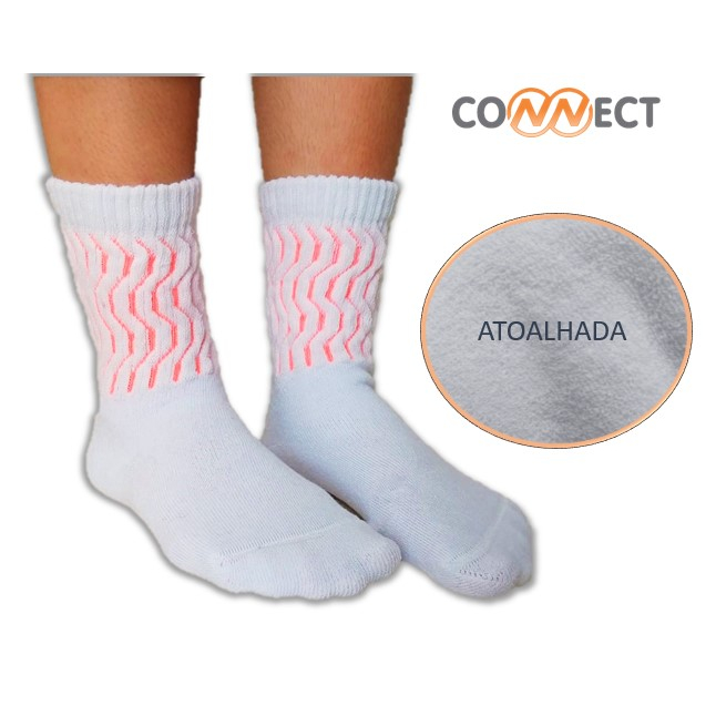 Meia sanfonada aeróbica academia atoalhada 0010 | Shopee Brasil