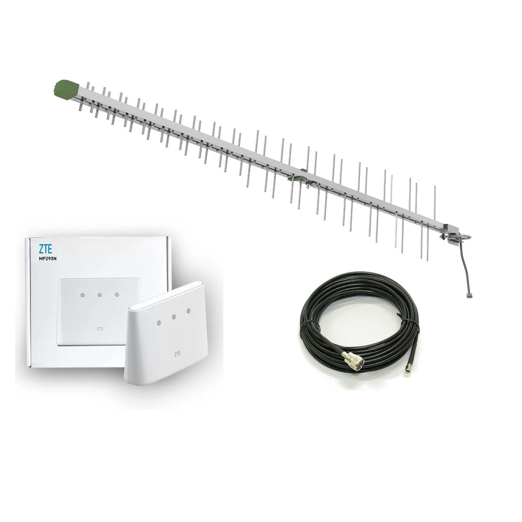 Kit Antena Pro Internet Rural Roteador Wifi Modem E Cabos | Shopee Brasil