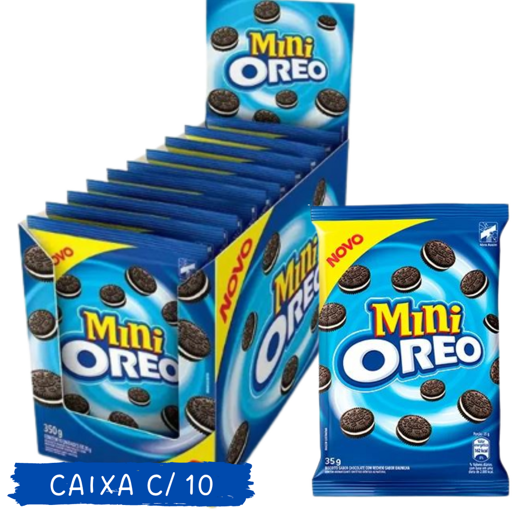 Mini Oreo Caixa c/10 Unidades de 35g Biscoito Bolacha Recheada | Shopee ...
