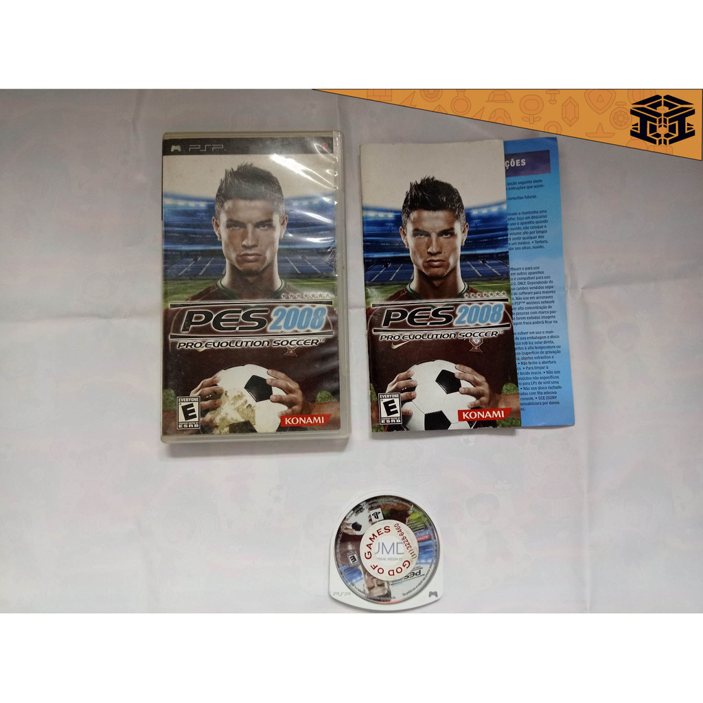 PES 2008 Pro Evolution Soccer PSP Original Funcionando Perfeitamente ...