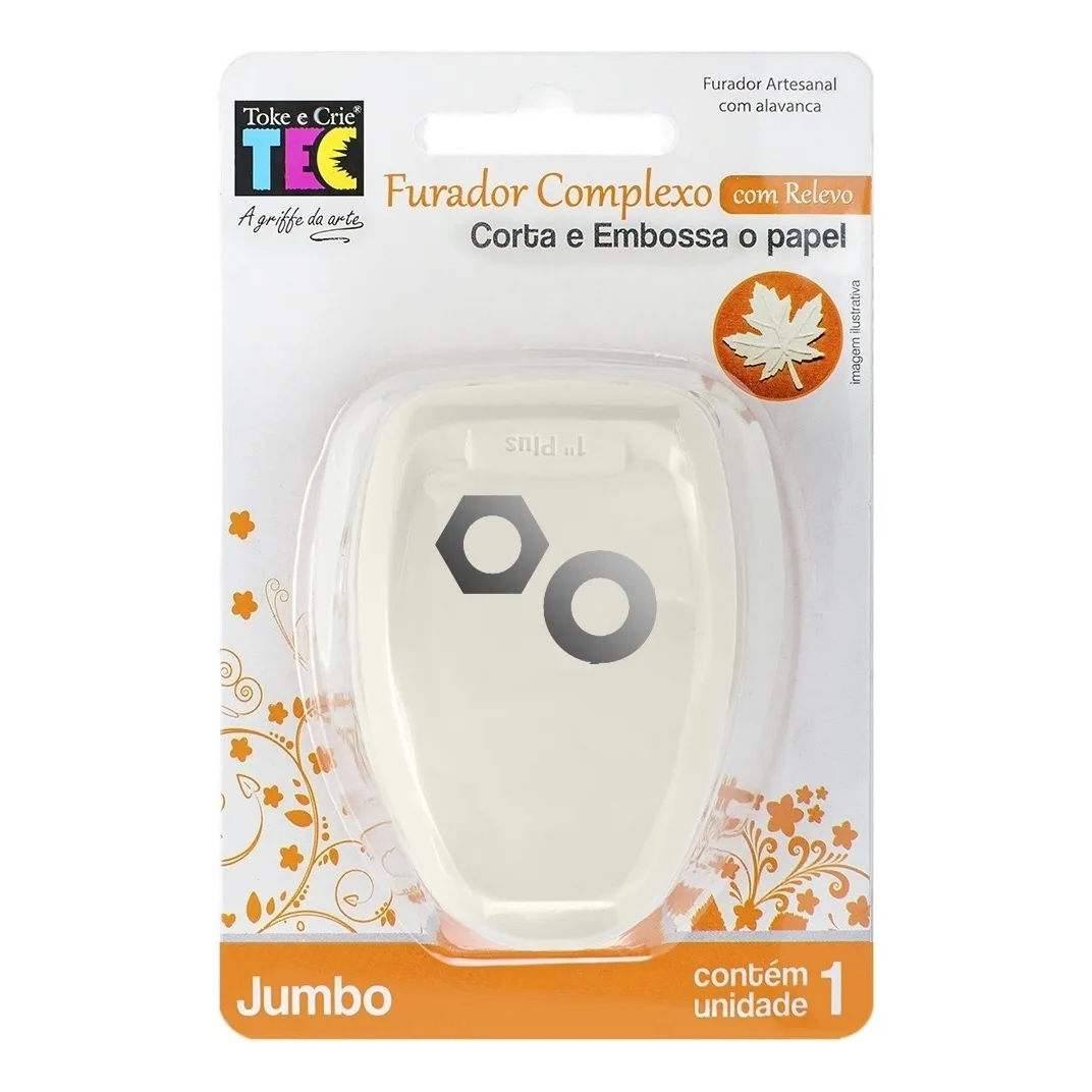 Furador Complexo Formato Ilhós Com Relevo Jumbo Toke E Crie | Shopee Brasil